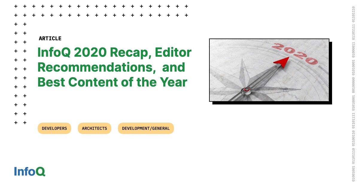 InfoQ 2020 Recap, Editor Recommendations, and Best Content of the Year - InfoQ
