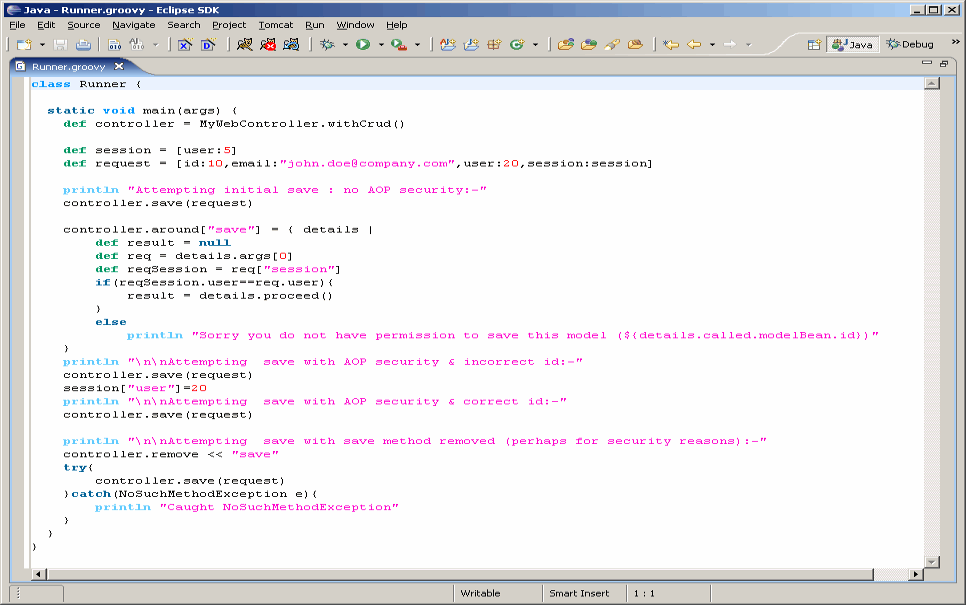 Painless AOP with Groovy