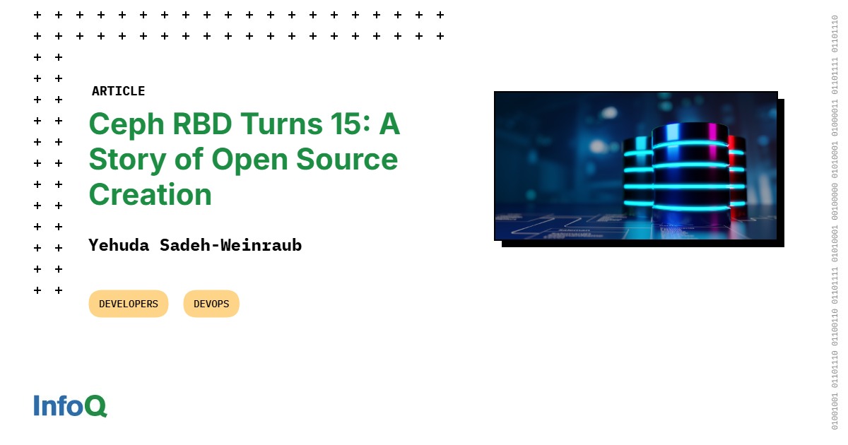 Ceph RBD Turns 15: a Story of Open Source Creation - InfoQ