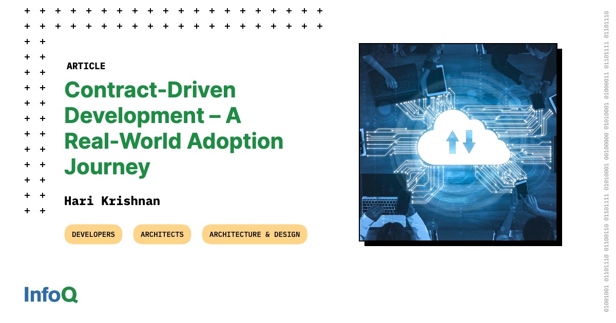 Contract Driven Development A Real World Adoption Journey Infoq