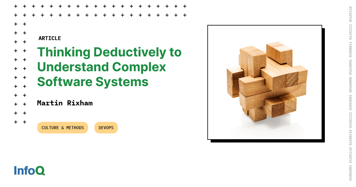 Thinking Deductively To Understand Complex Software Systems Infoq
