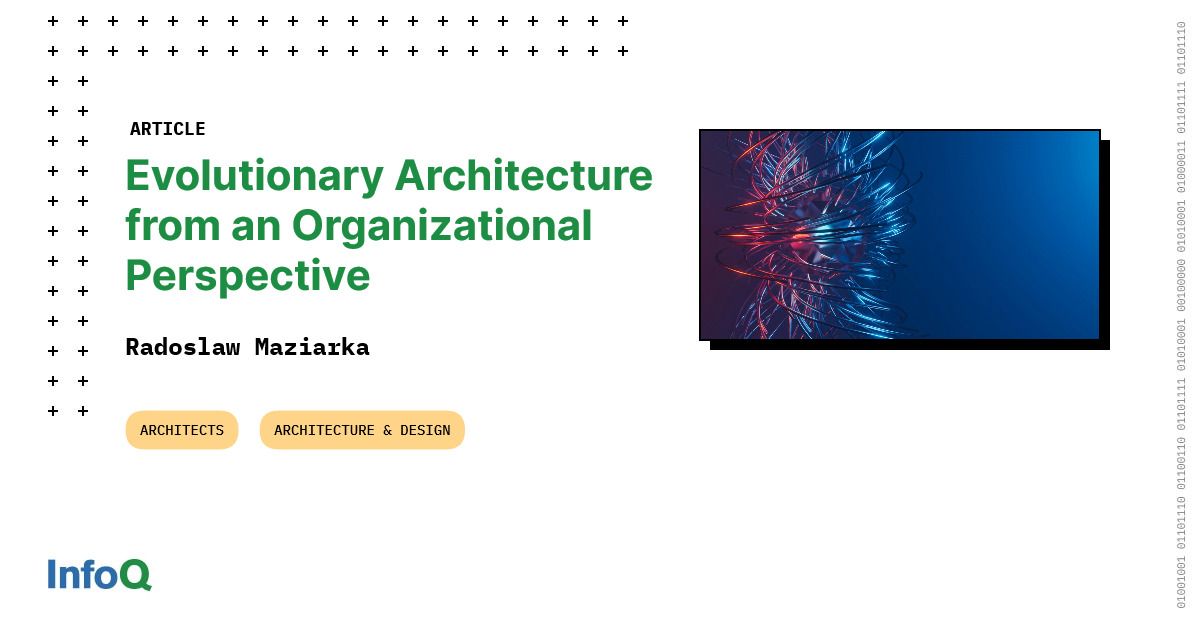 Evolutionary Architecture From An Organizational Perspective Infoq