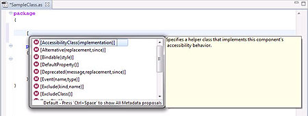 Flash Builder 4.5 のコーディング生産性の強化ポイント