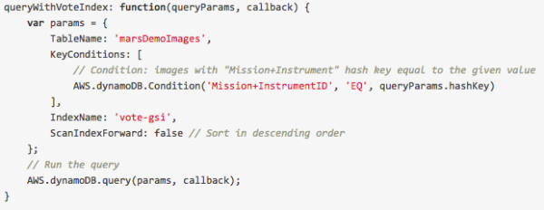 Building a Mars Rover Application with DynamoDB
