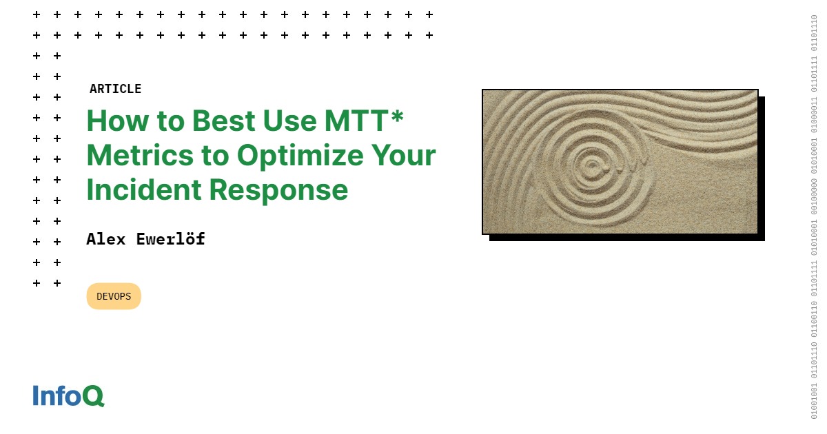 How to Best Use MTT* Metrics to Optimize Your Incident Response - InfoQ