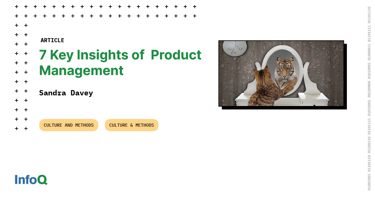 Seven Key Insights of Product Management - InfoQ