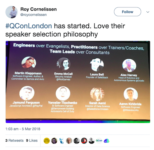Key Takeaway Points and Lessons Learned from QCon London 2018