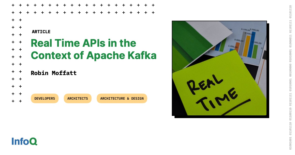 APIs em tempo real no contexto do Apache Kafka - InfoQ