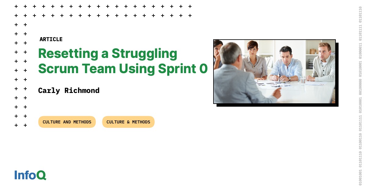 Resetting a Struggling Scrum Team Using Sprint 0 - InfoQ