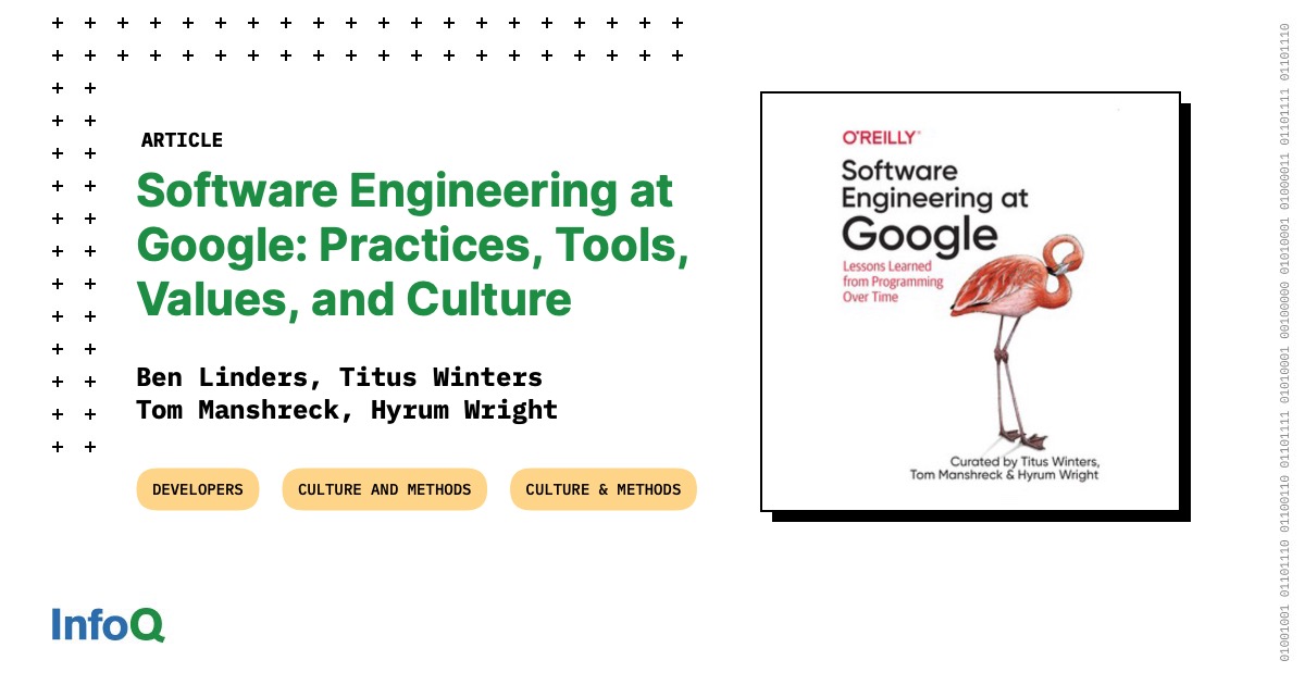 Software Engineering at Google: Practices, Tools, Values, and Culture ...