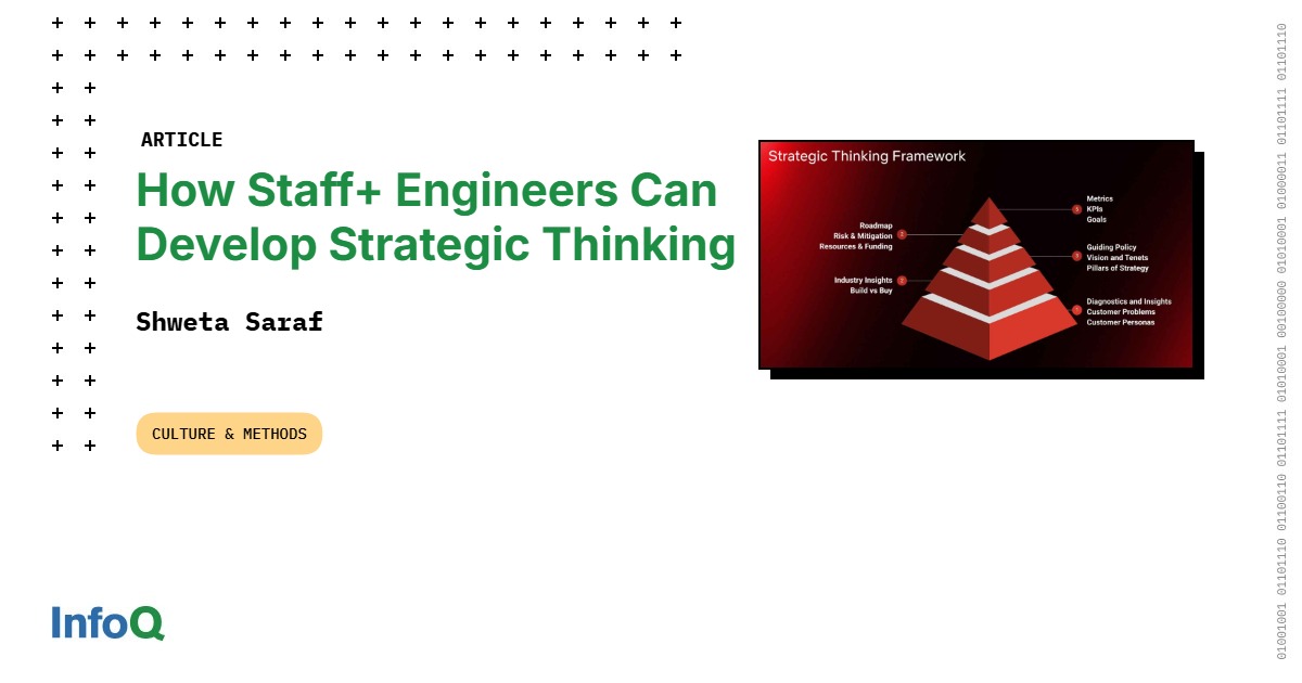 How Staff+ Engineers Can Develop Strategic Thinking - InfoQ