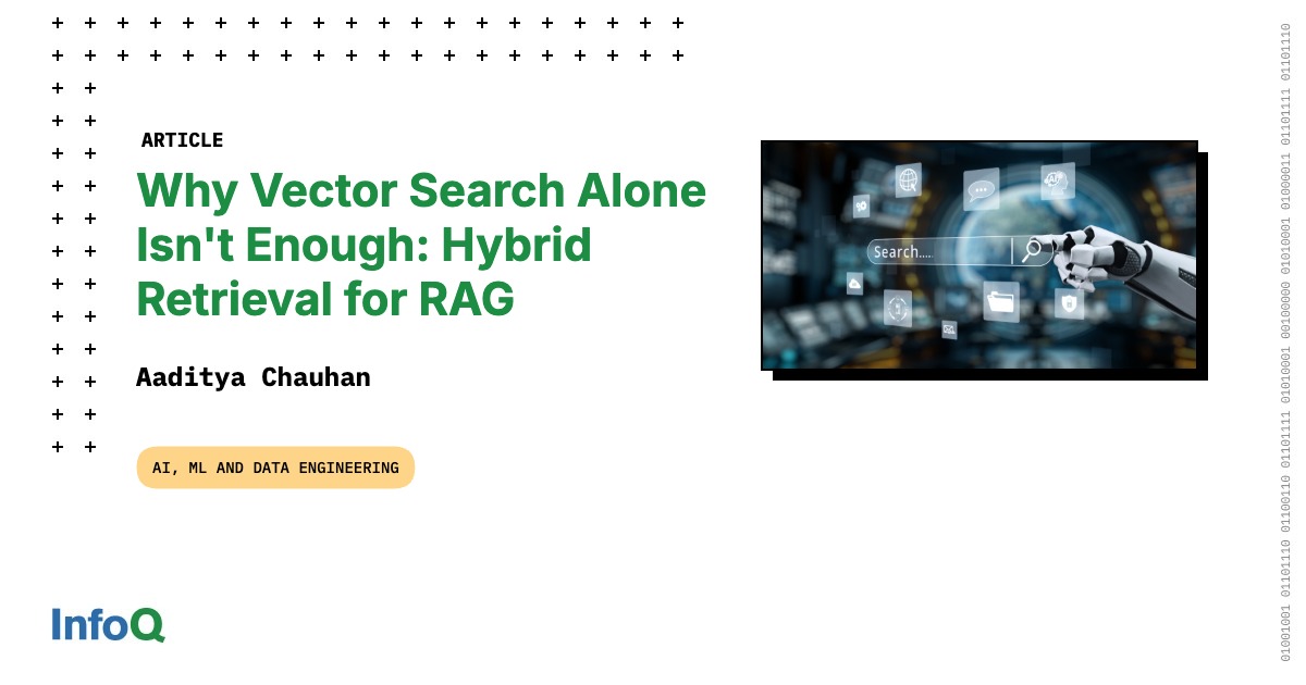 Why Vector Search Alone Isn't Enough: Hybrid Retrieval for RAG - InfoQ