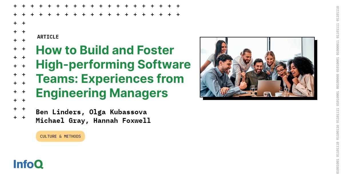 How to Build and Foster High-Performing Software Teams: Experiences from Engineering Managers ...