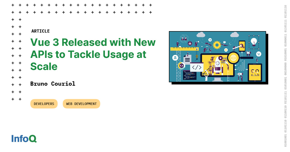Vue 3は大規模な使用に取り組むための新しいAPIと共にリリースされた - InfoQ