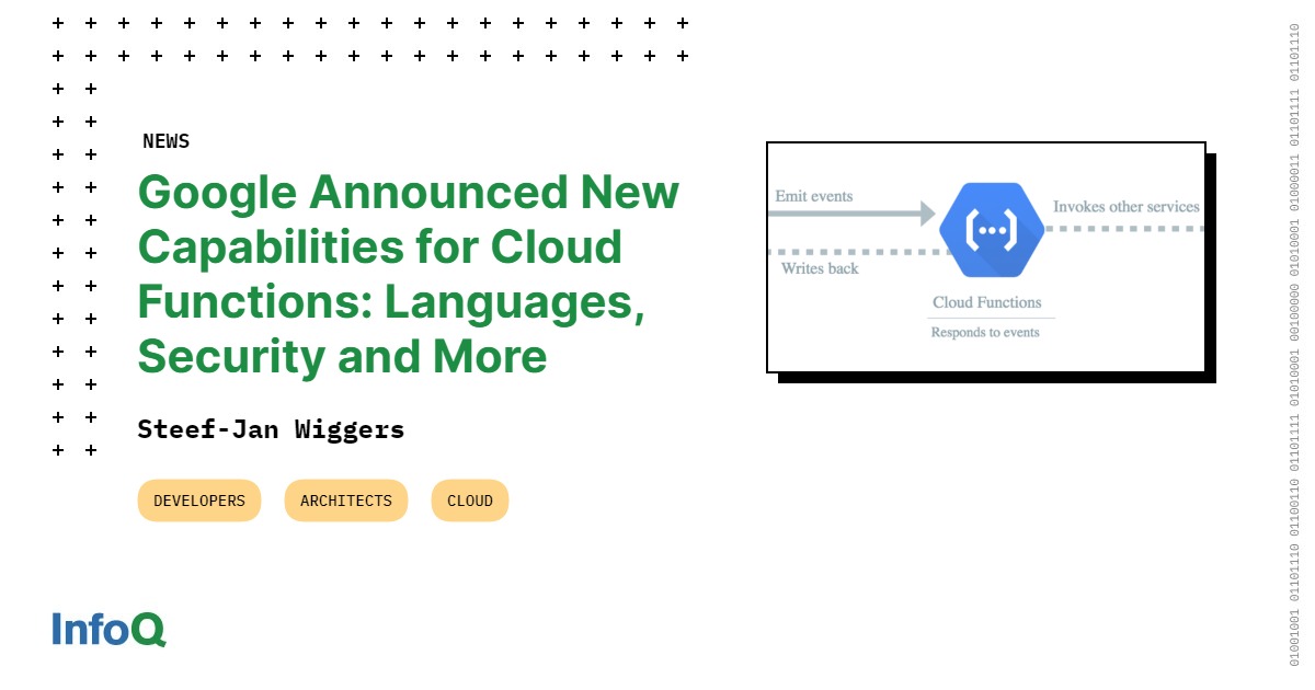 Google Announces New Capabilities for Cloud Functions: Languages ...