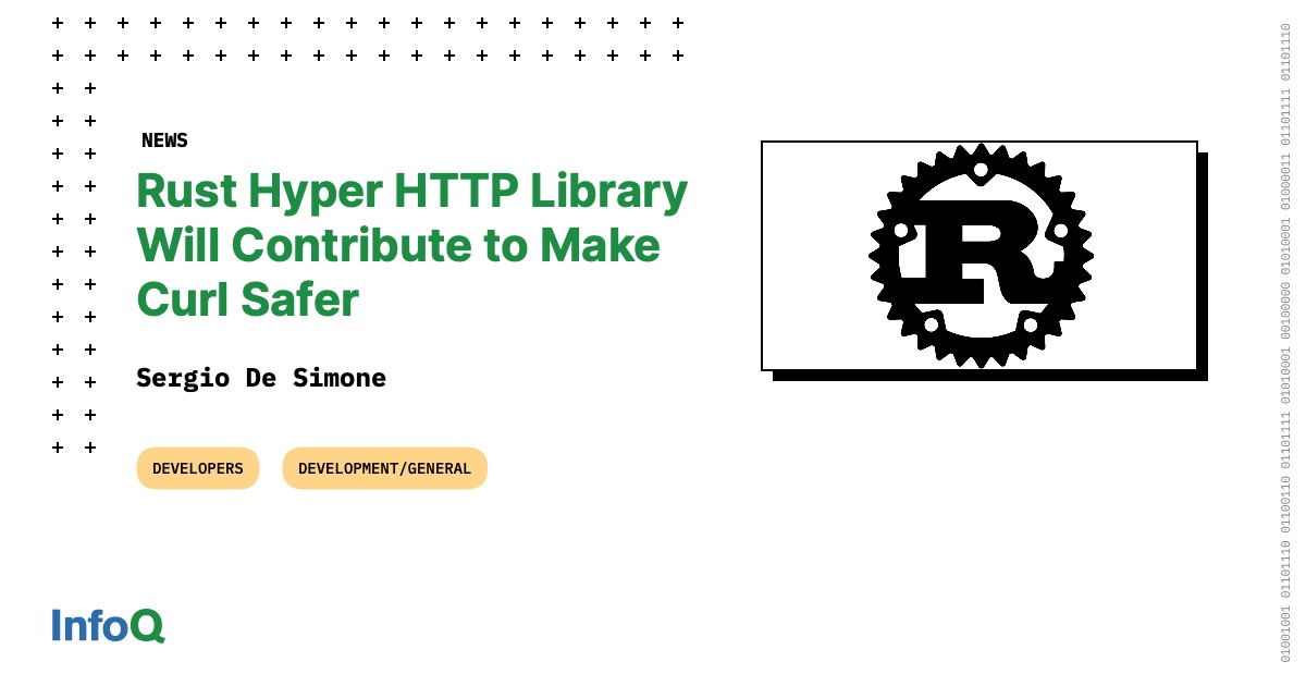Rust Hyper HTTP Library Will Contribute to Make Curl Safer - InfoQ