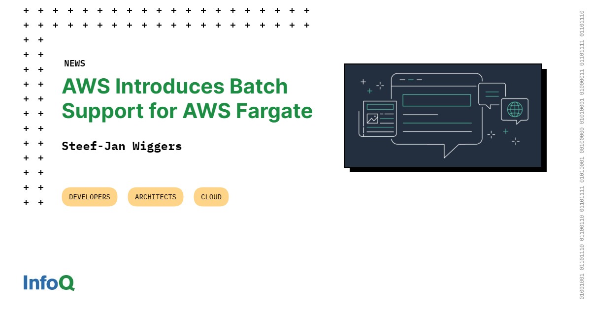 Aws Introduces Batch Support For Aws Fargate Infoq