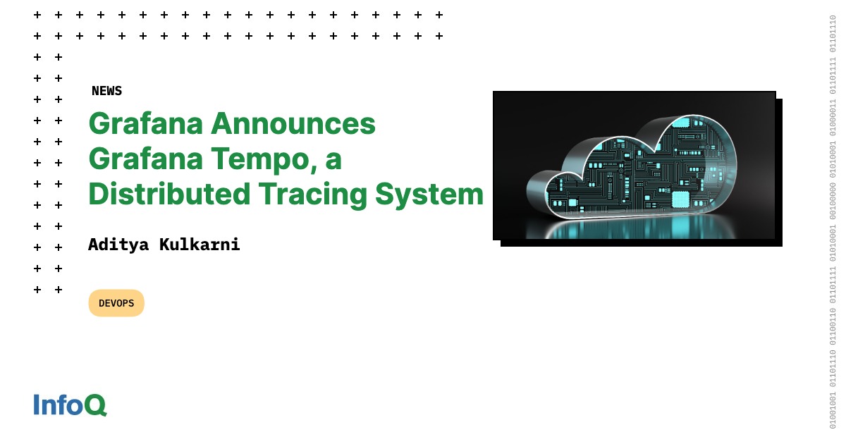 Grafana Announces Grafana Tempo, a Distributed Tracing System - InfoQ