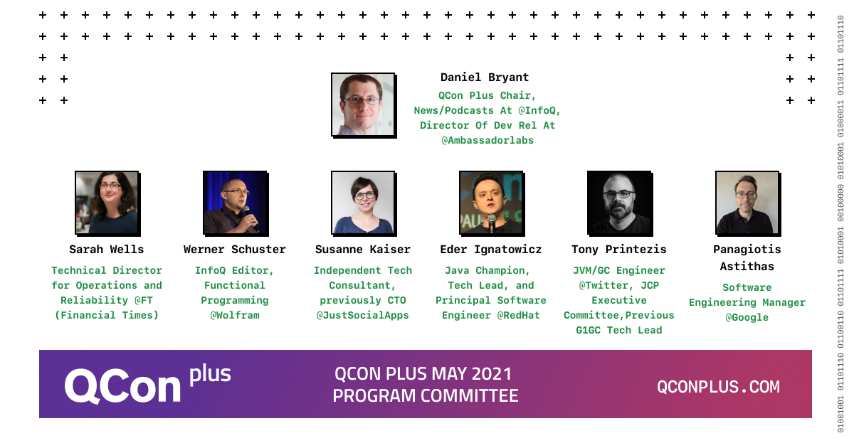 QCon Plus (May 17-28) Program Committee and Conference Chair Announced - InfoQ