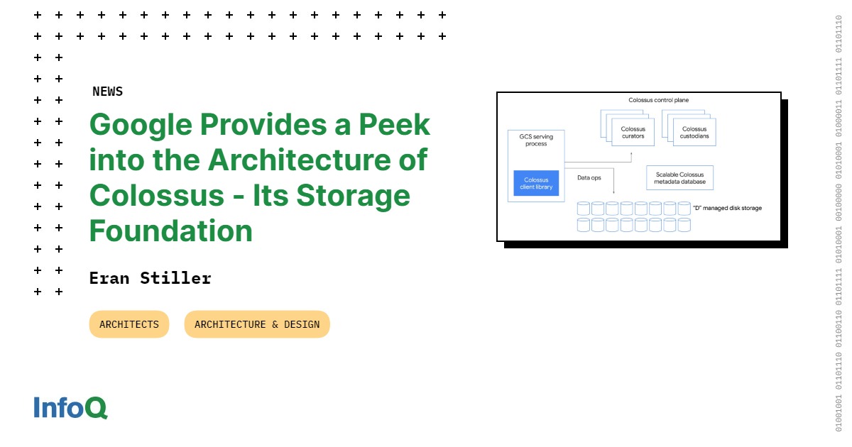 Google Provides a Peek into the Architecture of Colossus - Its Storage ...
