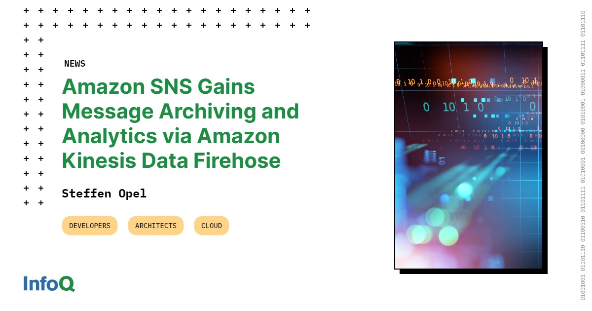Amazon SNS Gains Message Archiving and Analytics via Amazon Kinesis ...