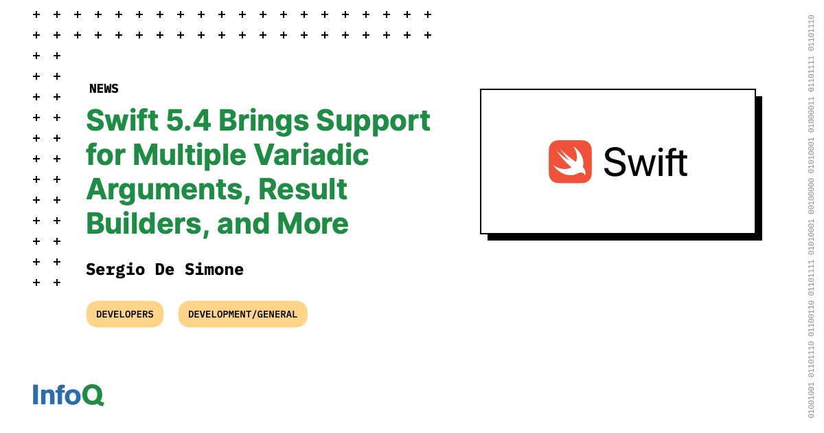 Swift 5 4 Brings Support For Multiple Variadic Arguments Result
