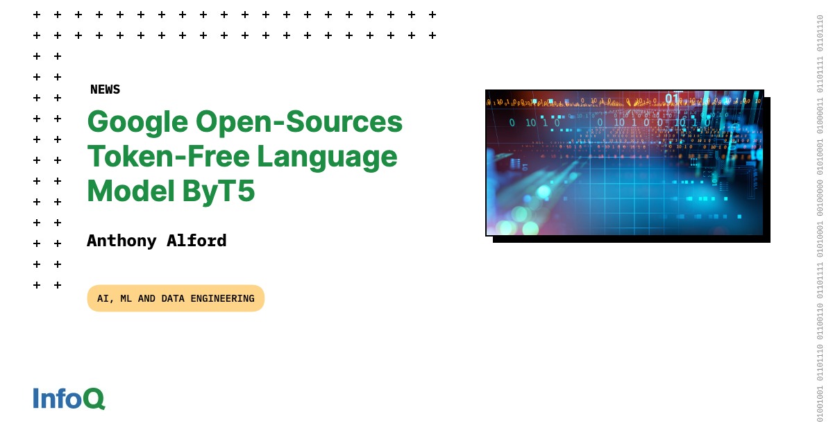 Google Open-Sources Token-Free Language Model ByT5 - InfoQ