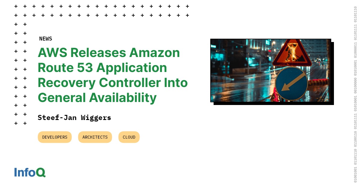 AWS Releases Amazon Route 53 Application Recovery Controller into General Availability - InfoQ