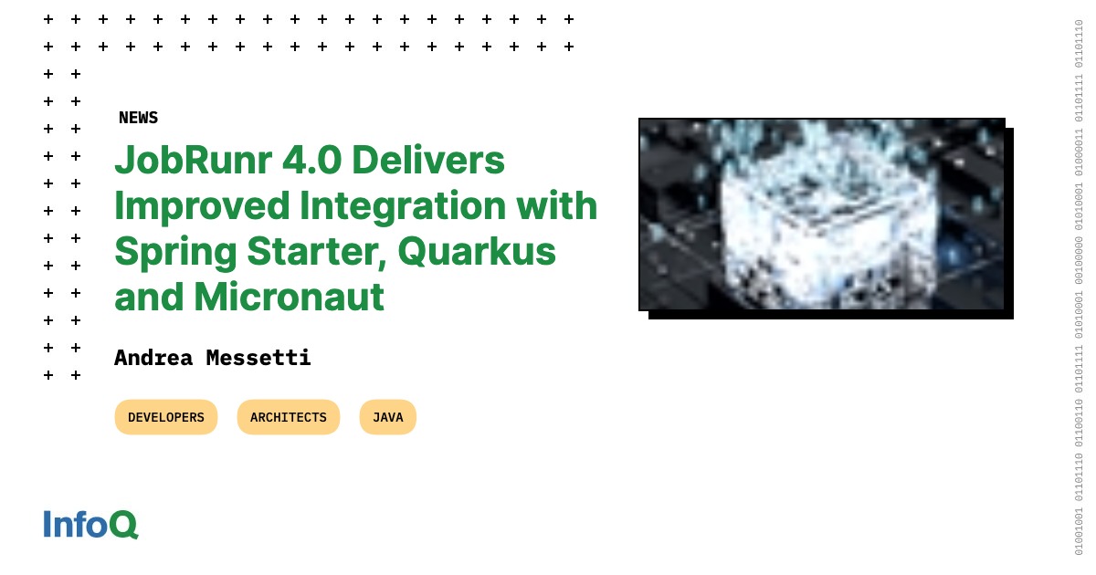 JobRunr 4.0 Delivers Improved Integration with Spring Starter, Quarkus ...