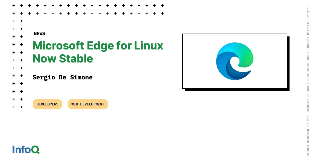 Microsoft Edge for Linux Now Stable - InfoQ