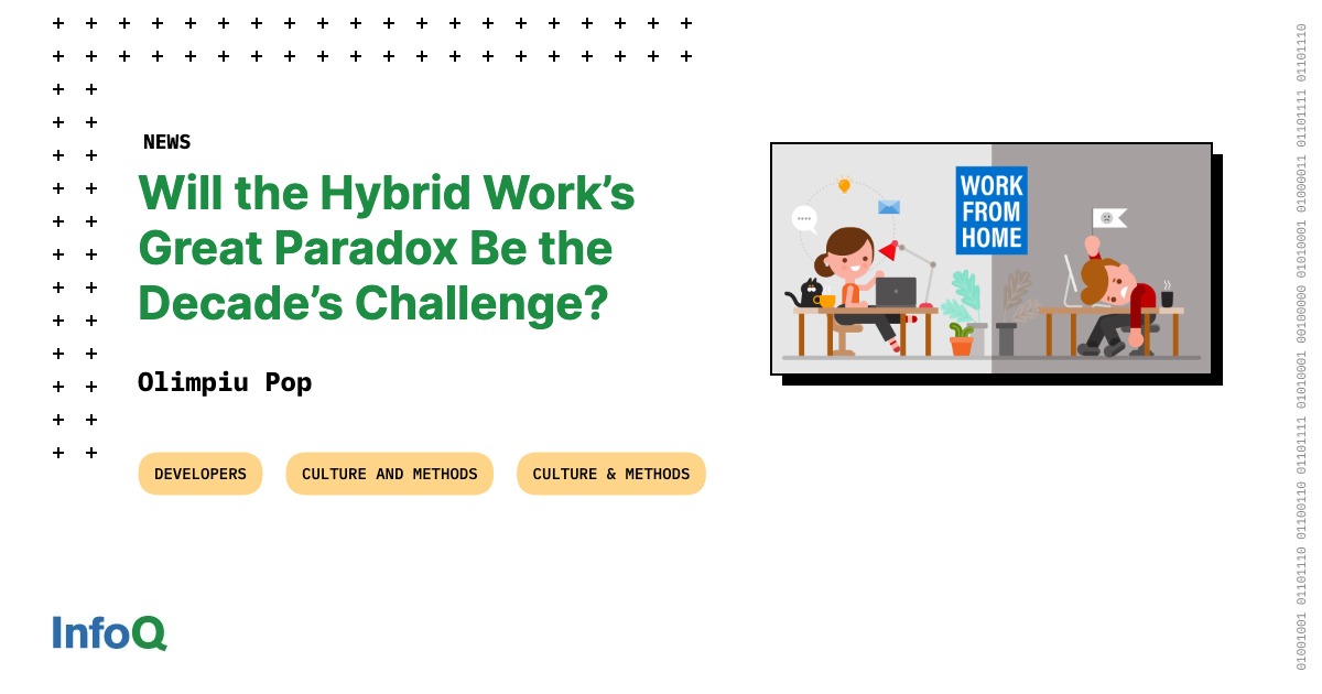 Will the Hybrid Work’s Great Paradox Be the Decade’s Challenge? - InfoQ