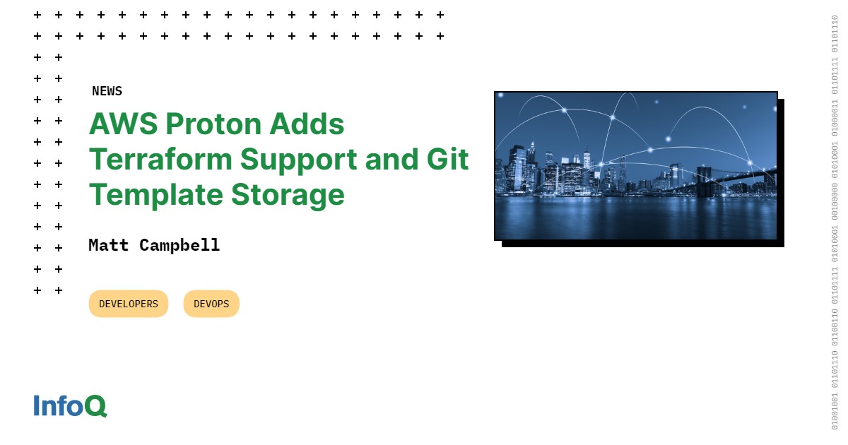 AWS Proton Adds Terraform Support and Git Template Storage - InfoQ