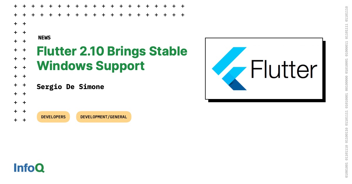 Flutter 2.10 Brings Stable Windows Support - InfoQ