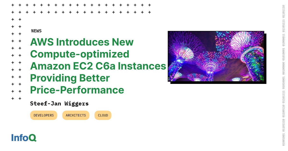 AWS Introduces New Compute-Optimized Amazon EC2 C6a Instances Providing Better Price-Performance ...