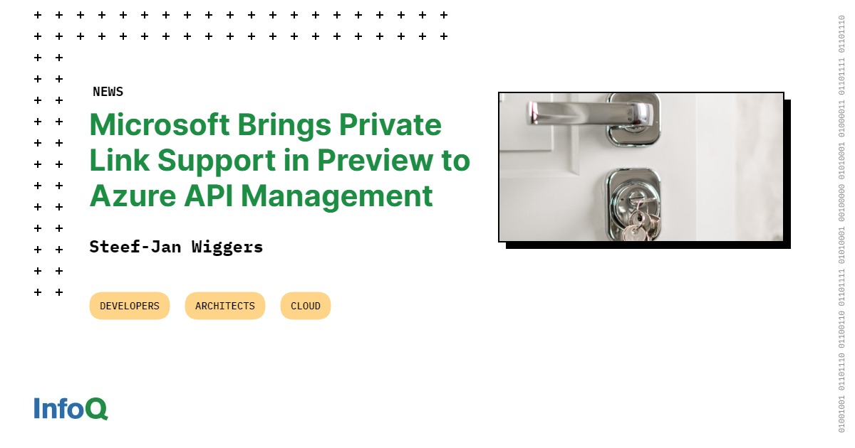 Microsoft Brings Private Link Support in Preview to Azure API ...
