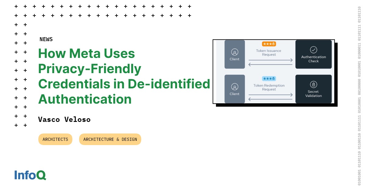 How Meta Uses Privacy-Friendly Credentials in De-Identified Authentication - InfoQ