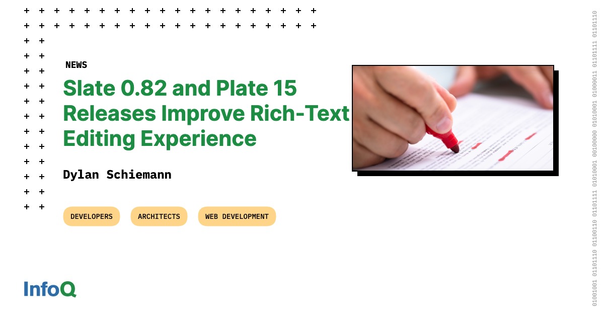 Slate 0.82 and Plate 15 Releases Improve Rich-Text Editing Experience ...