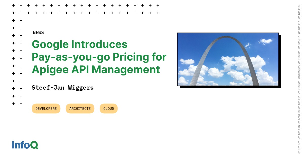 Google Introduces Pay-as-You-Go Pricing for Apigee API Management - InfoQ
