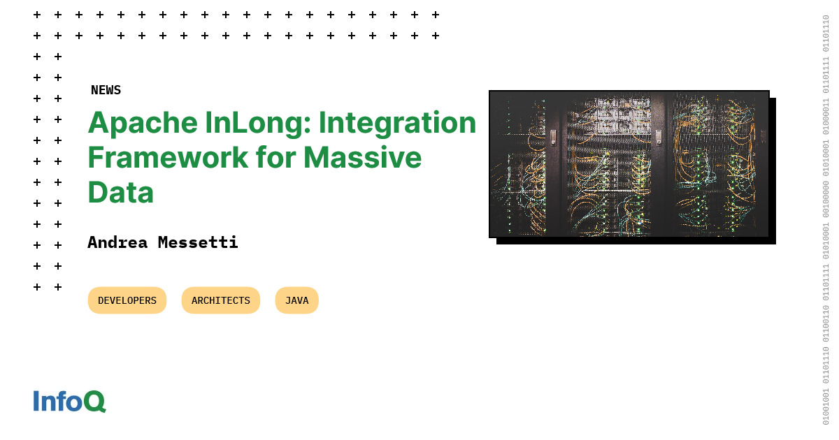 Apache Inlong Integration Framework For Massive Data Infoq
