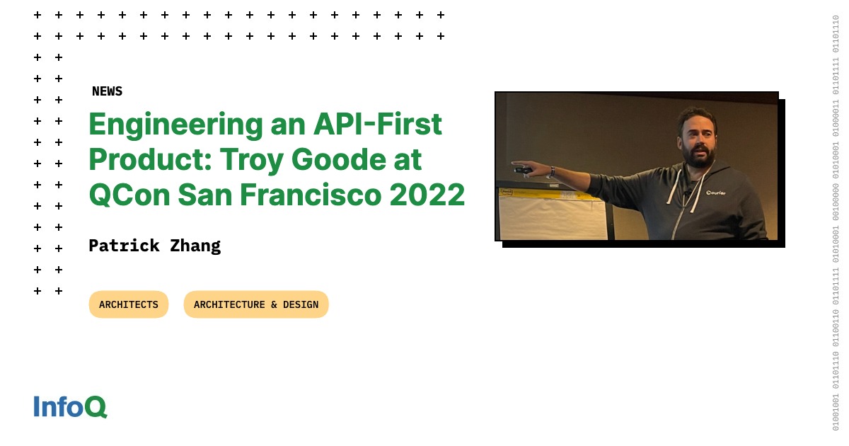 Engineering an API-First Product: Troy Goode at QCon SF 2022 - InfoQ