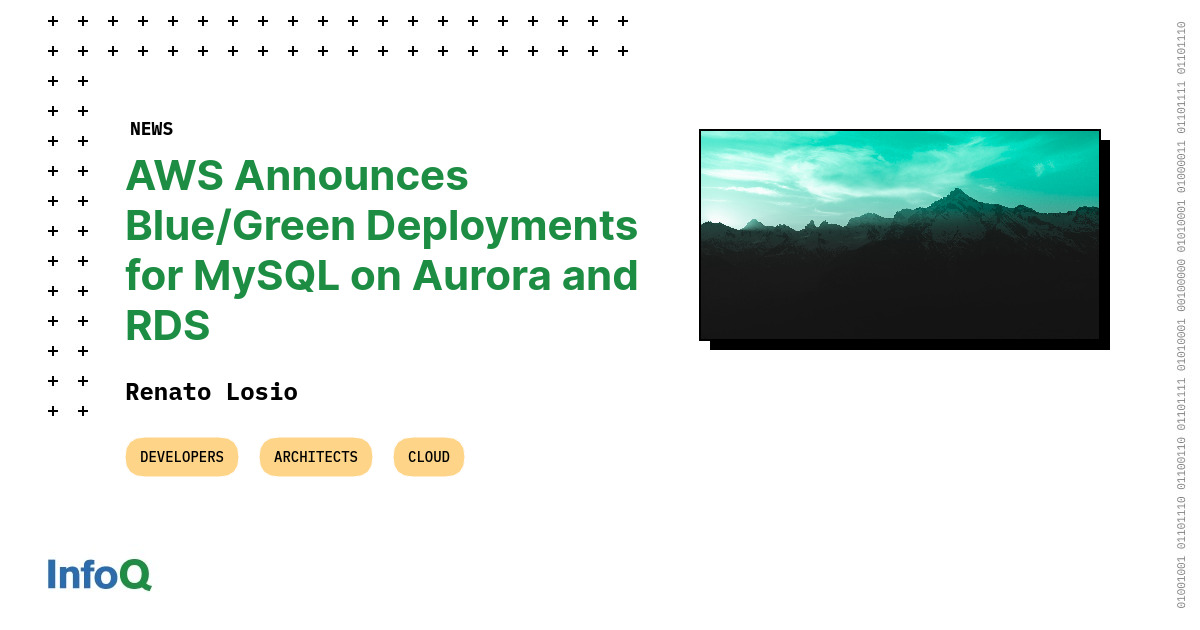 AWS Announces Blue/Green Deployments for MySQL on Aurora and RDS - InfoQ