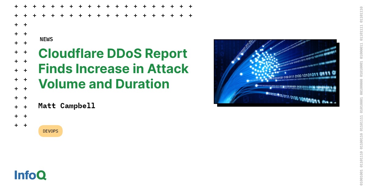 Cloudflare DDoS Report Finds Increase in Attack Volume and Duration - InfoQ