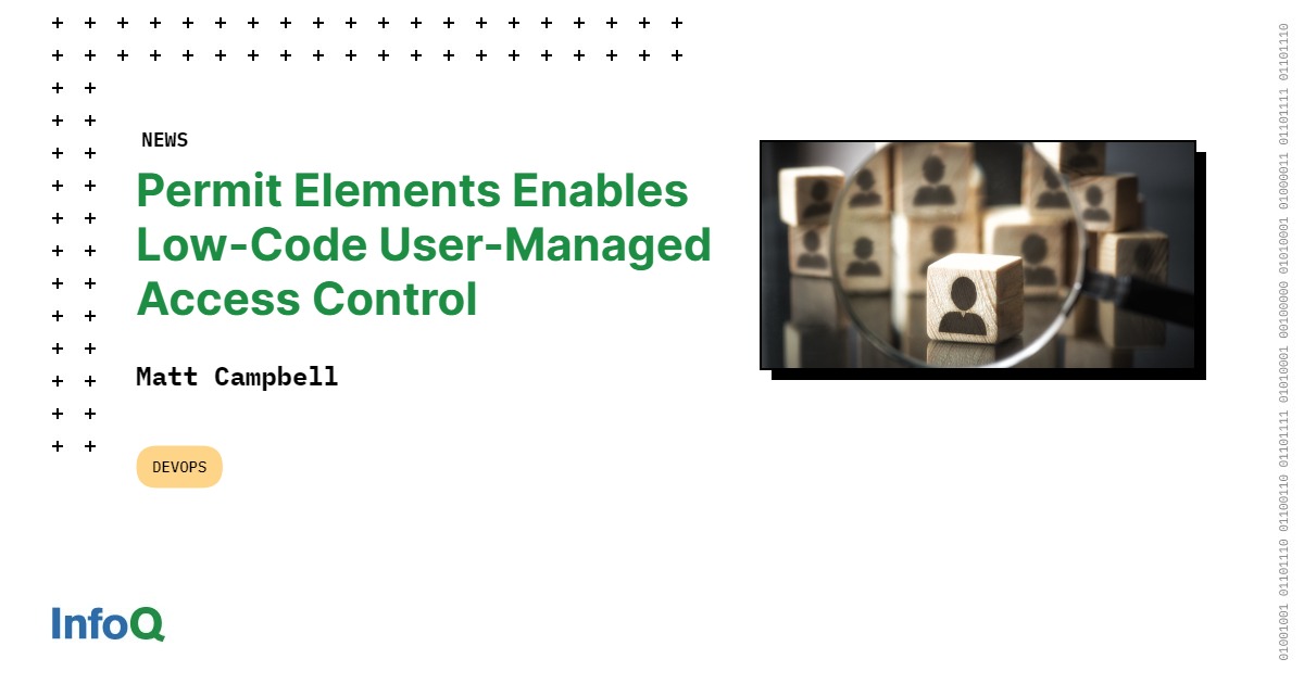 Permit Elements Enables Low Code User Managed Access Control Infoq