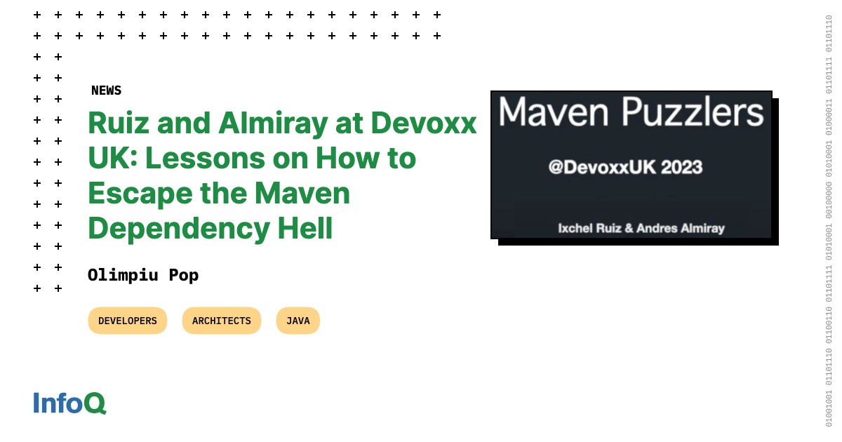 Ruiz And Almiray At Devoxx Uk Lessons On How To Escape The Maven Dependency Hell Infoq