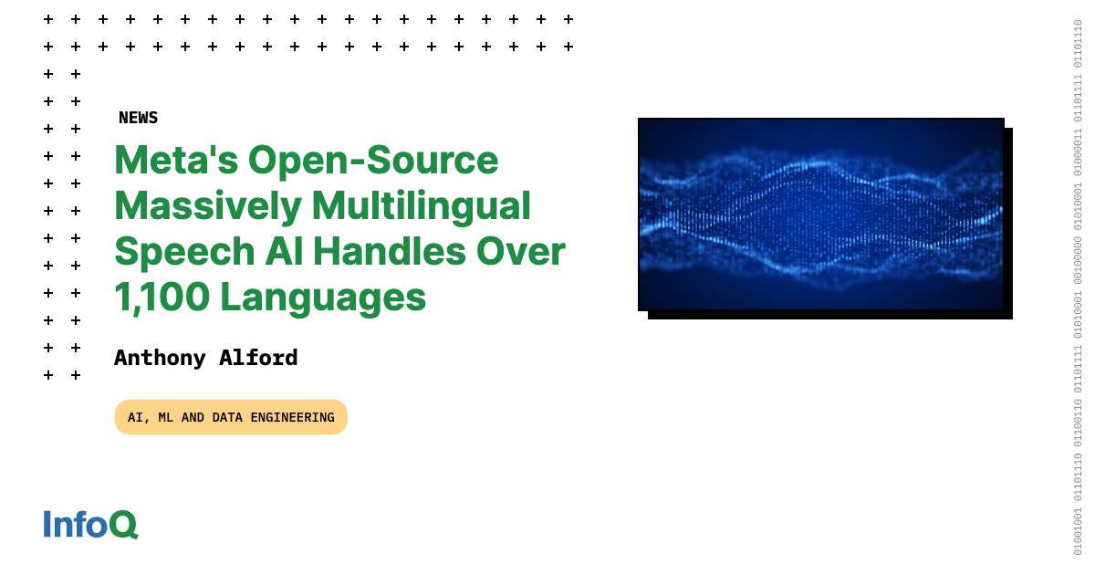 Meta's Open-Source Massively Multilingual Speech AI Handles over 1,100 ...