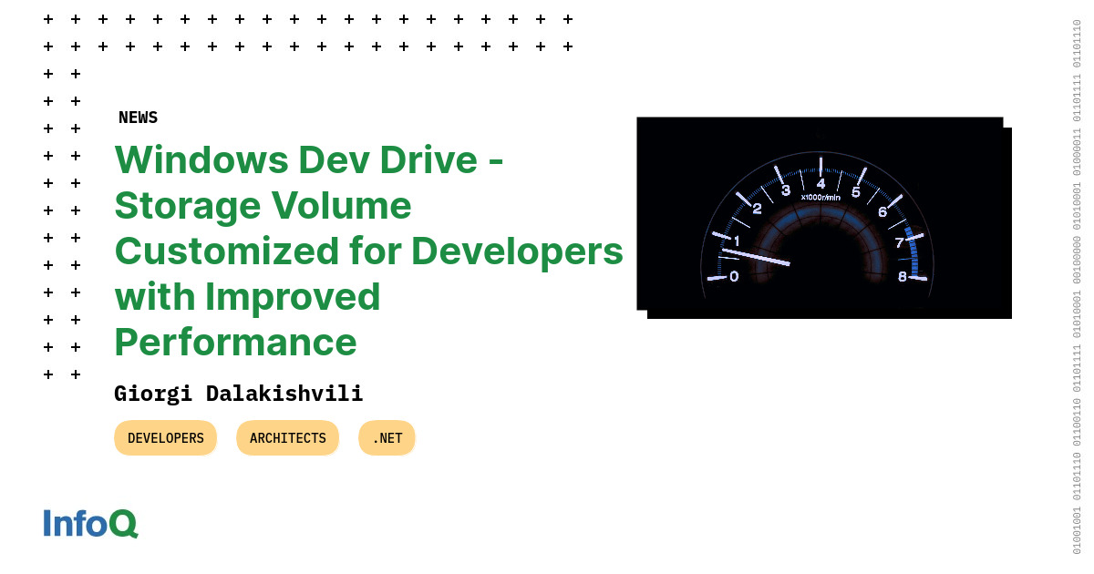 Windows Dev Drive Storage Volume Customized For Developers With 8022