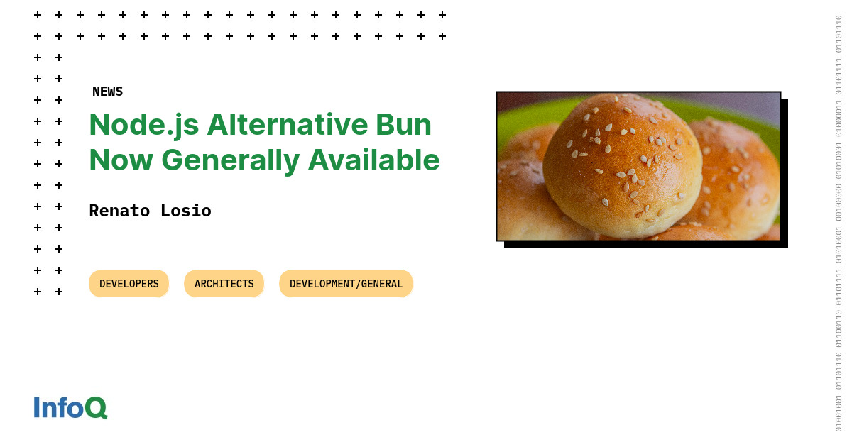 Node.js Alternative Bun Now Generally Available - InfoQ Node.js Alternative Bun Now Generally Available - InfoQ