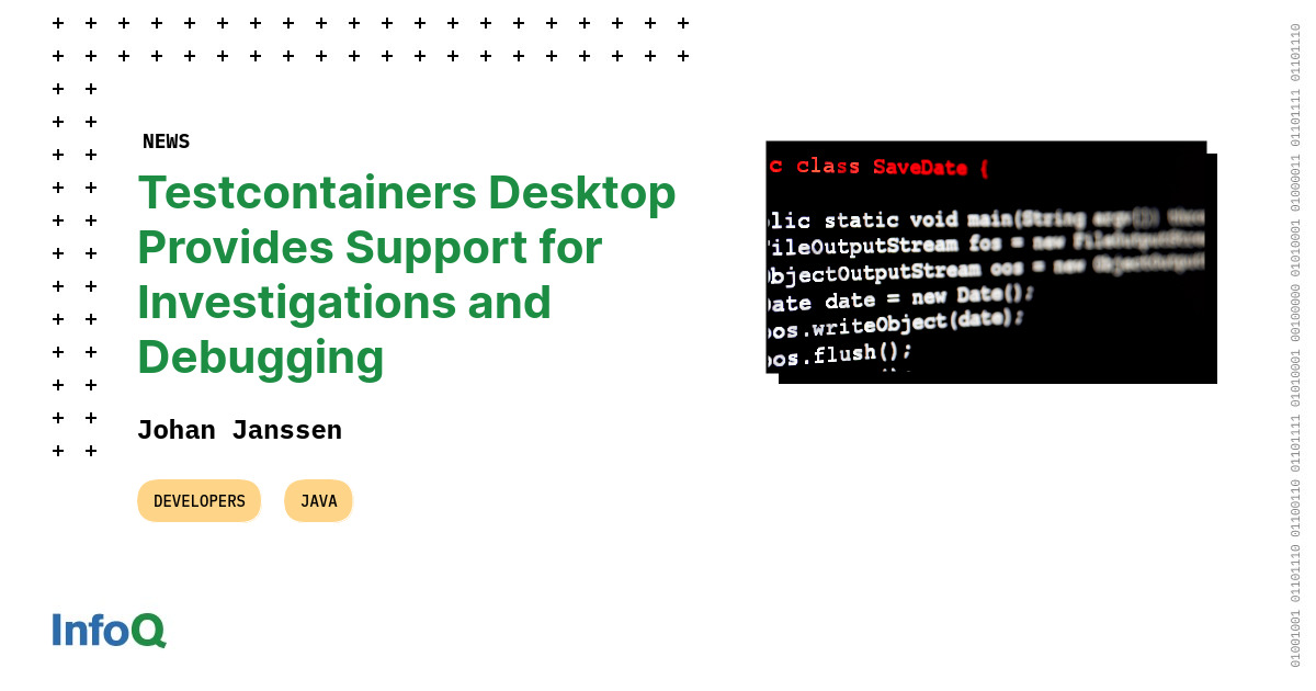 Testcontainers Desktop Provides Support for Investigations and ...