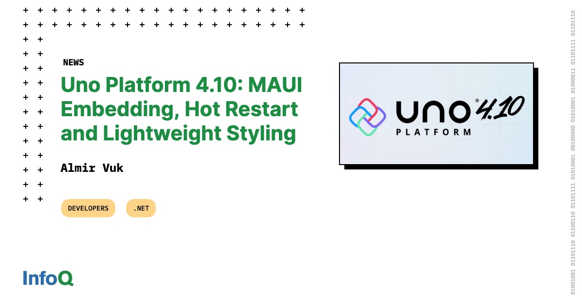 Uno Platform 4.10: MAUI Embedding, Hot Restart and Lightweight Styling ...