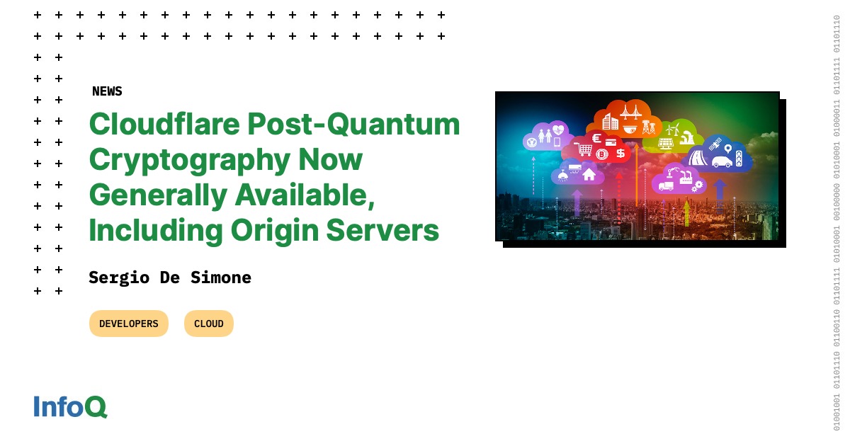 Cloudflare Post-Quantum Cryptography Now Generally Available, Including Origin Servers - InfoQ